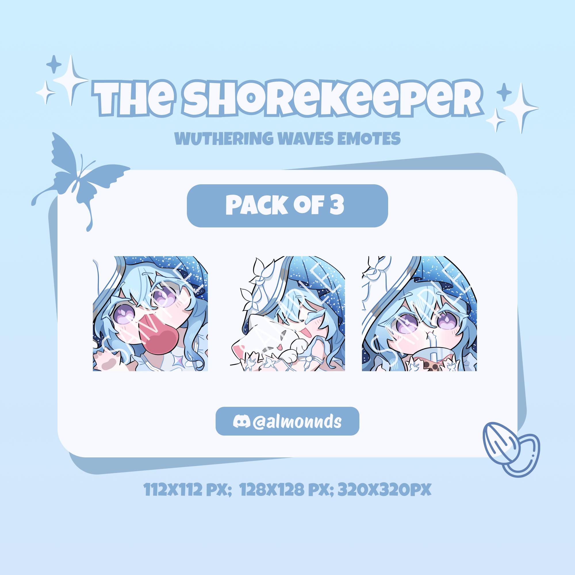 Wuthering Waves: Shorekeeper Emote Pack [3] — Cute, Ready-to-use Emotes ...