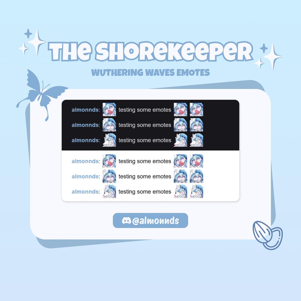 Wuthering Waves: Shorekeeper Emote Pack [3] — Cute, Ready-to-use Emotes ...