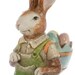 XL 18 Jumbo Easter Bunny Mr. Peter Rabbit Farmer Bunny Basket of Eggs ...