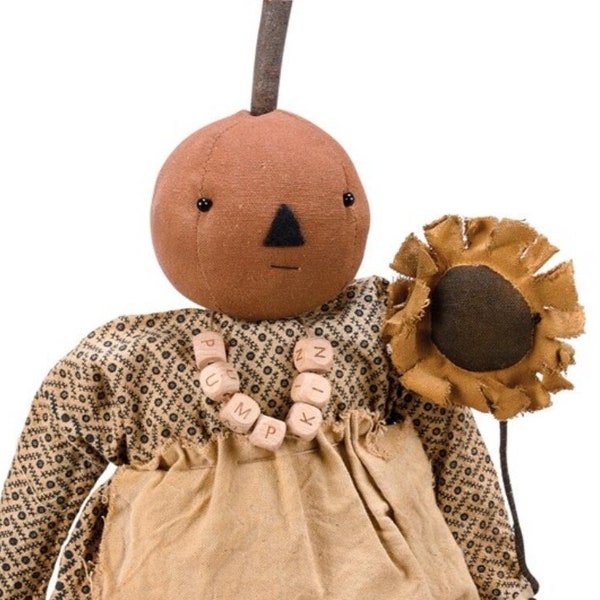 Primitive Pumpkin Doll Pattern - Etsy