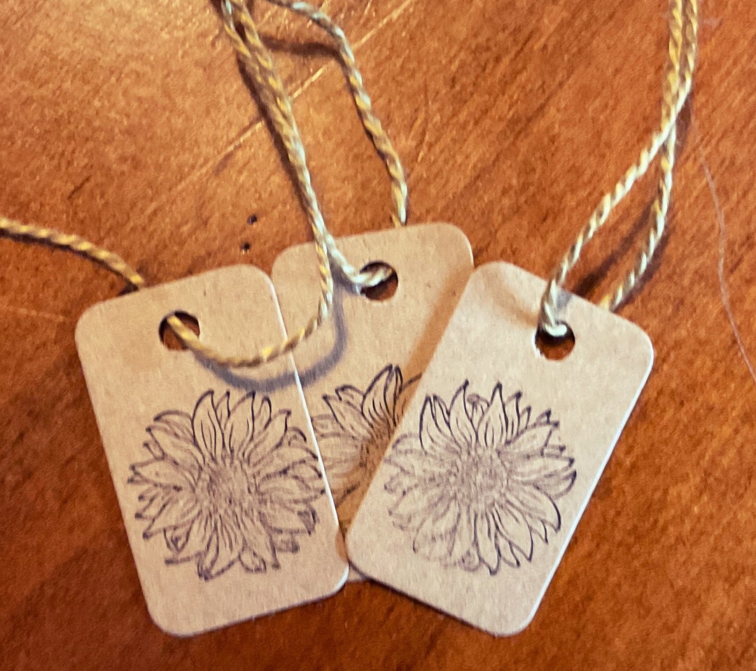 SET of 3 XS Mini Primitive Fall Autumn Sunflowers Hang Tags - Etsy