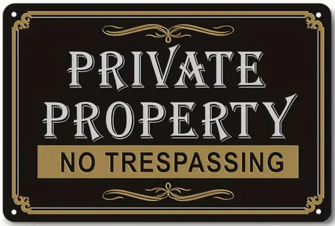 WARNING Sign No Trespassing Metal Sign Protected by Guns - Etsy