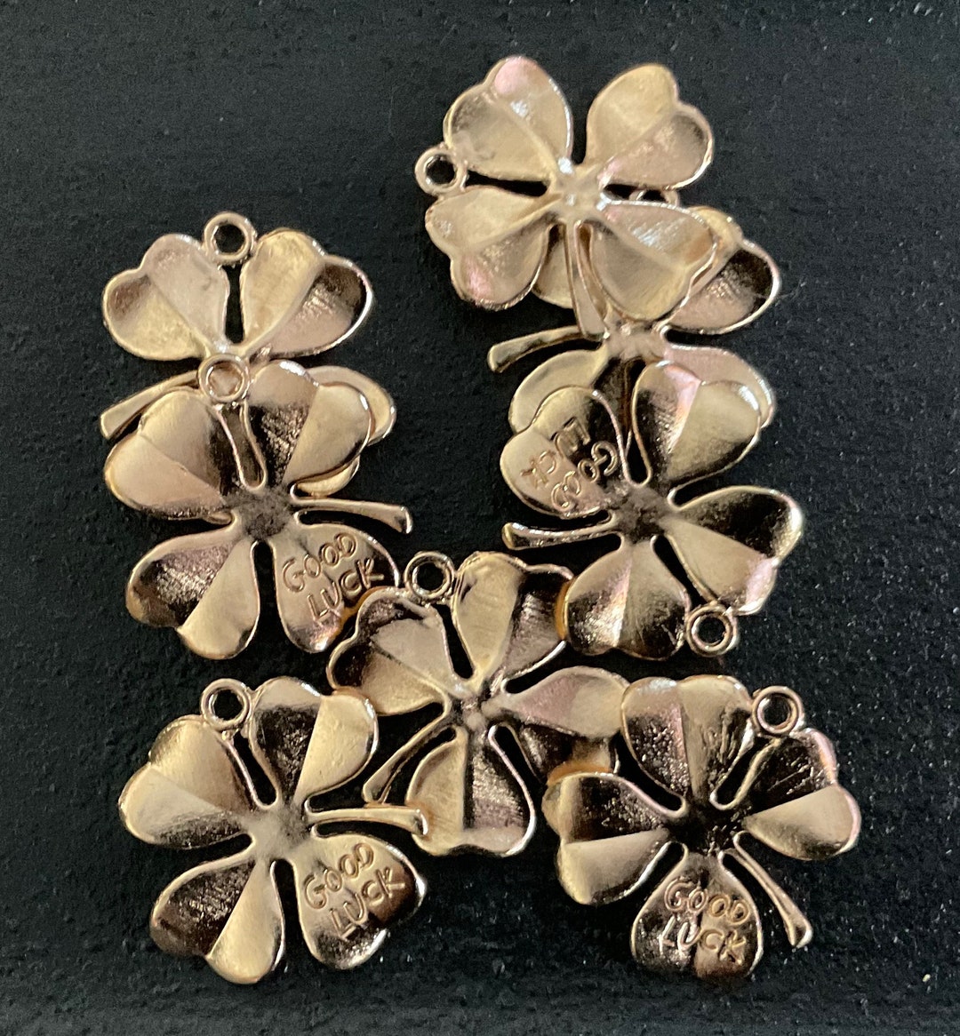 Shamrock Charm St. Patricks Day Good Luck Charm St Patricks Day Charms ...