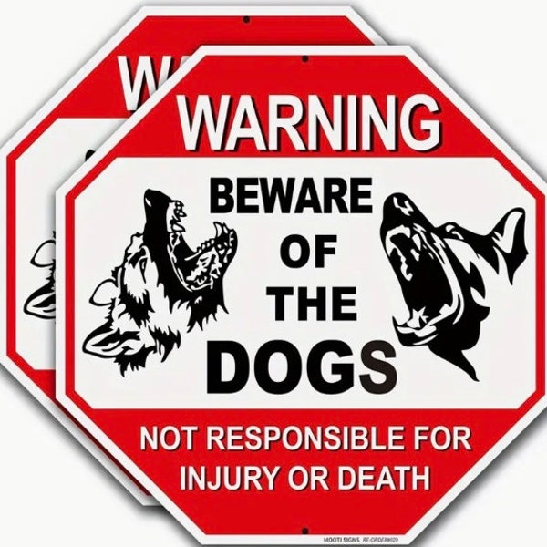 Beware of Dog Sign - Etsy