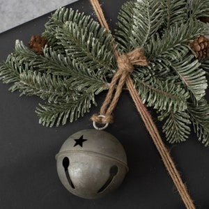 Lg. 3 1/2 Rustic Vintage Farmhouse Christmas Bell Sleigh Bell Jingle ...