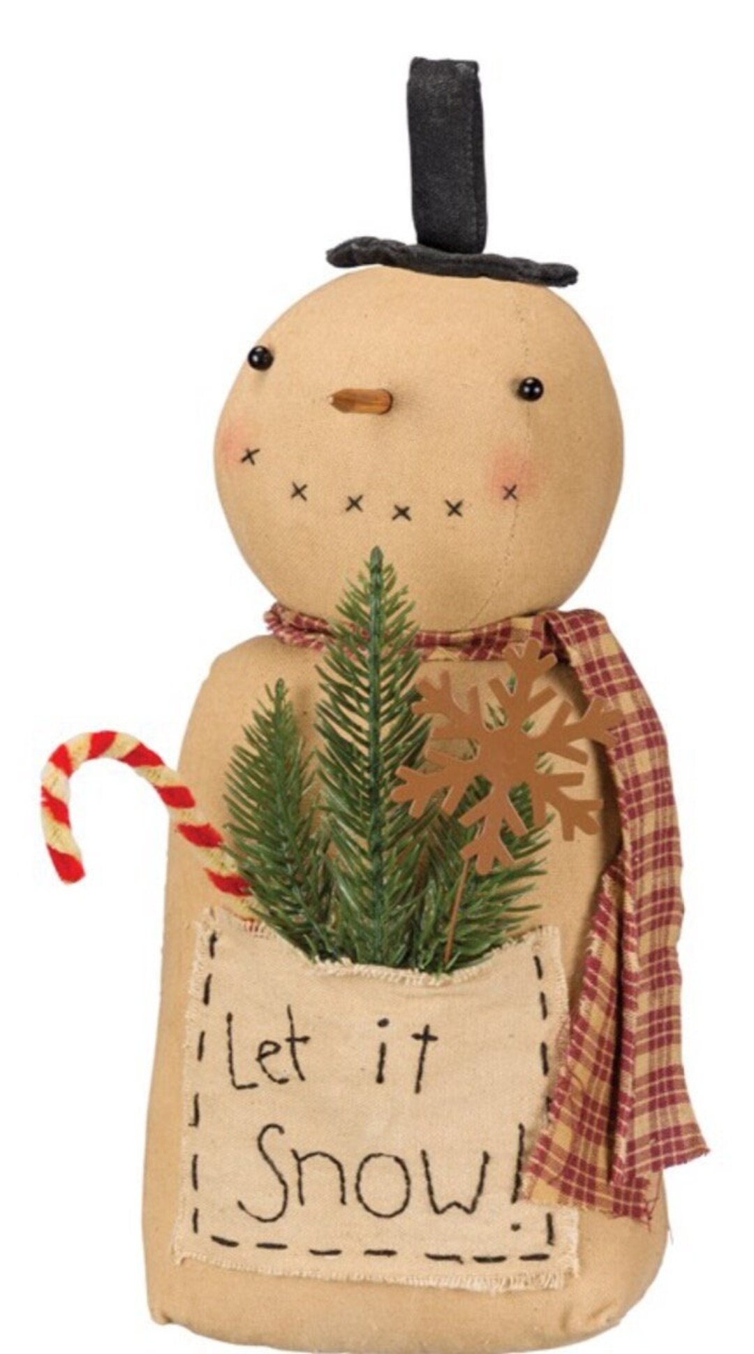 Primitive Country SNOWMAN Doll Christmas Snowman Doll Let It Snow - Etsy