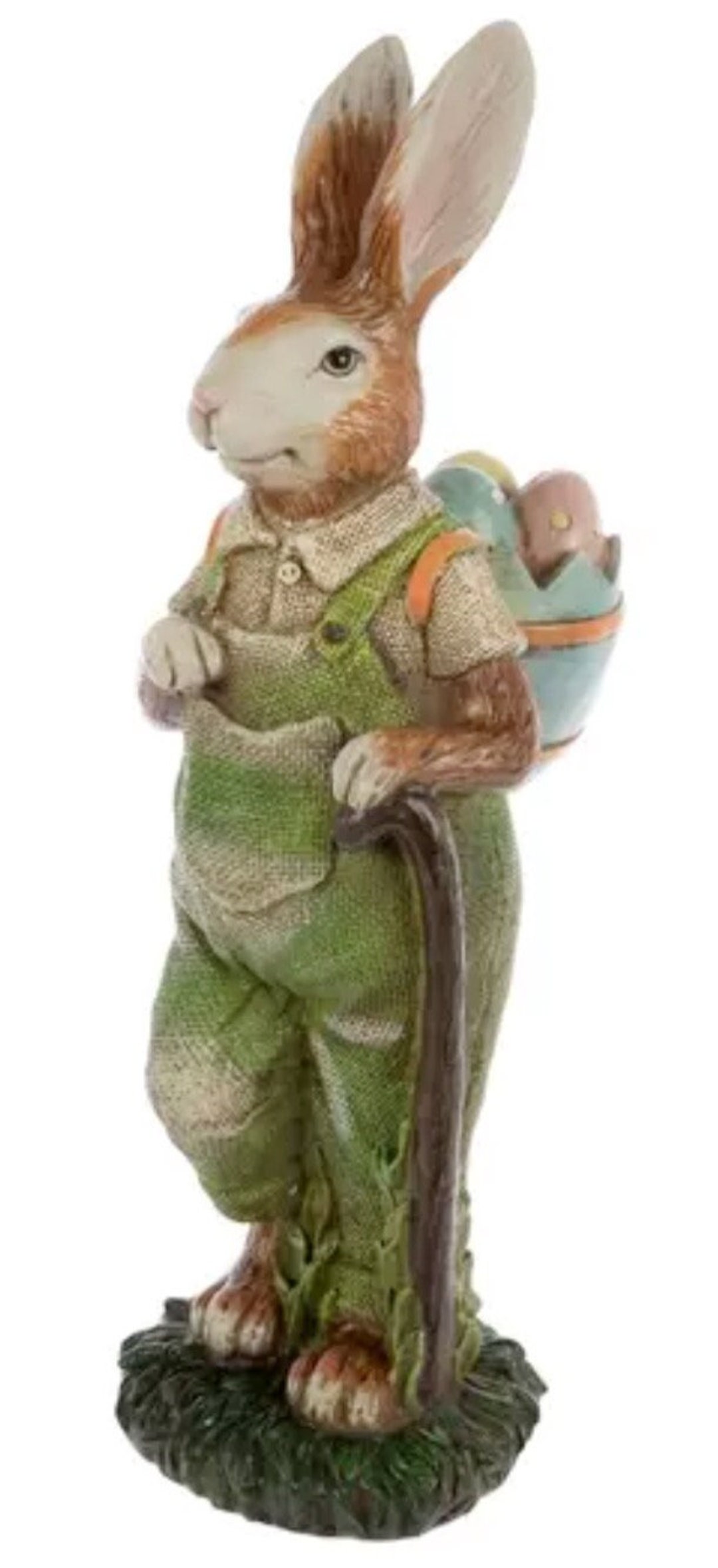 XL 18 Jumbo Easter Bunny Mr. Peter Rabbit Farmer Bunny Basket of Eggs ...