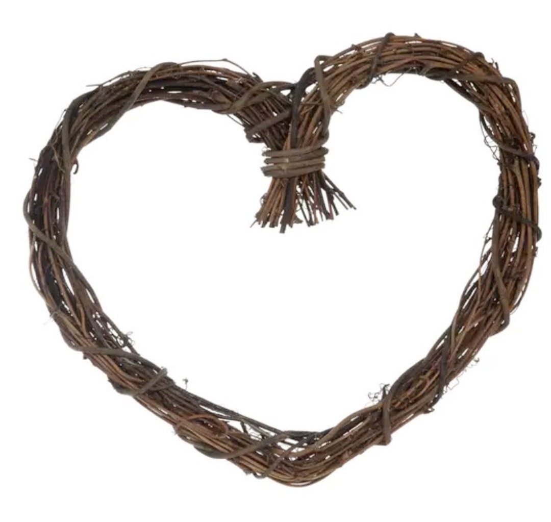 10 Farmhouse Heart Vine Wreath Door Wreath - Etsy