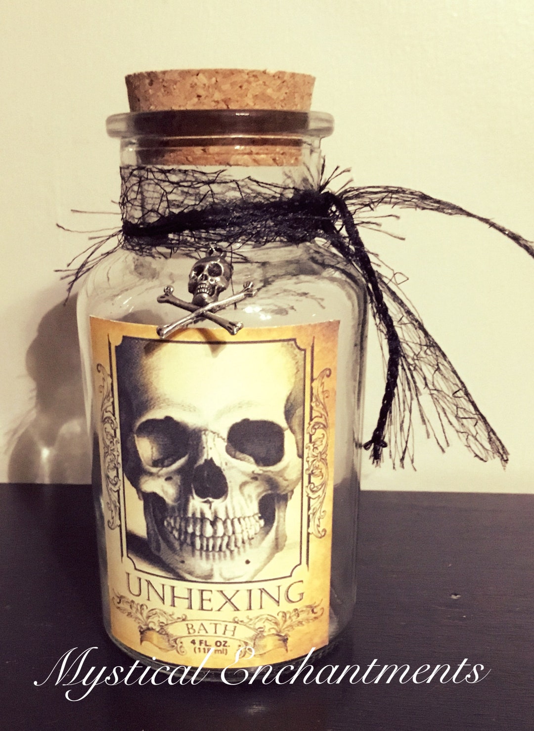 Halloween Unhexing Bath Bottle Potion Bottle - Etsy