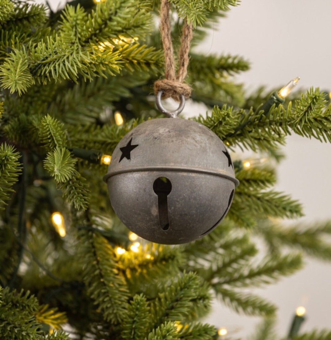 Lg. 3 1/2 Rustic Vintage Farmhouse Christmas Bell Sleigh Bell Jingle ...