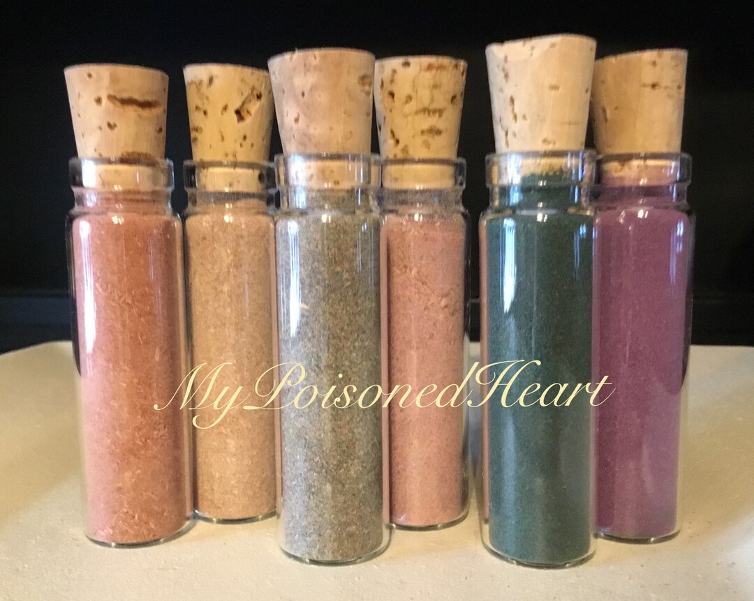 6 Wiccan Pagan Witches Loose Incense Resin Powder Spell Incense - Etsy