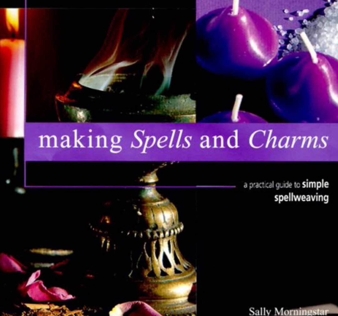 Very Vintage Wiccan Book Magical Spell Weaving Making Spells and Charms ...