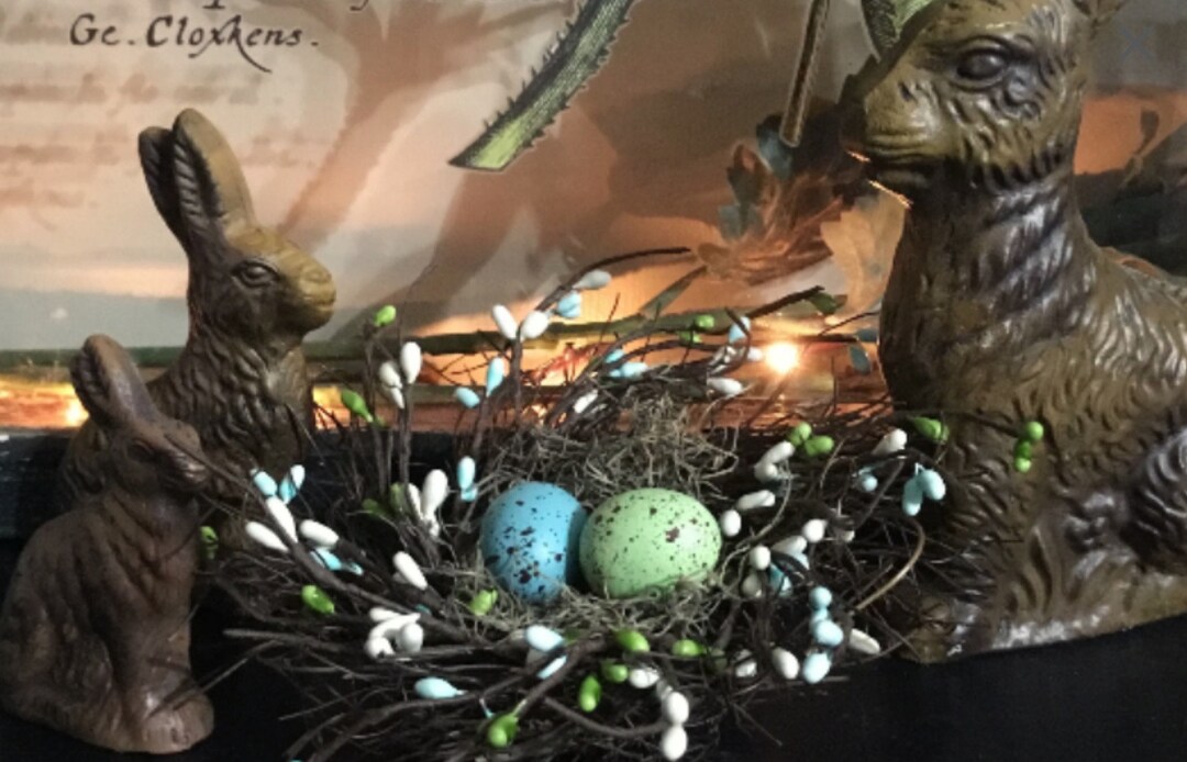 6 Spring Easter Pip Berry Birds Nest With Speckled Eggs - Etsy