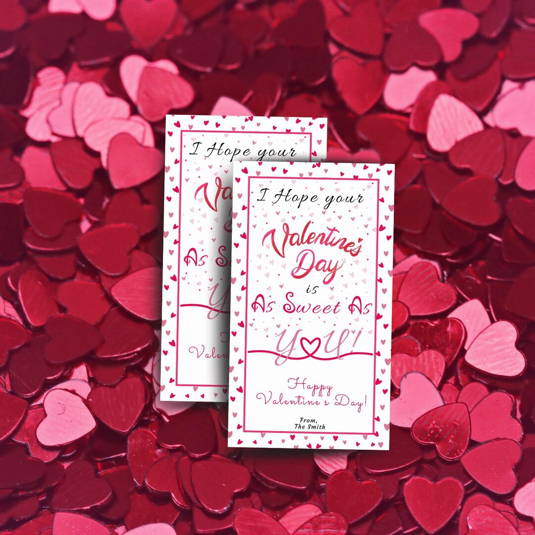 Editable Valentines Day Card Customisable Digital Template, Printable ...