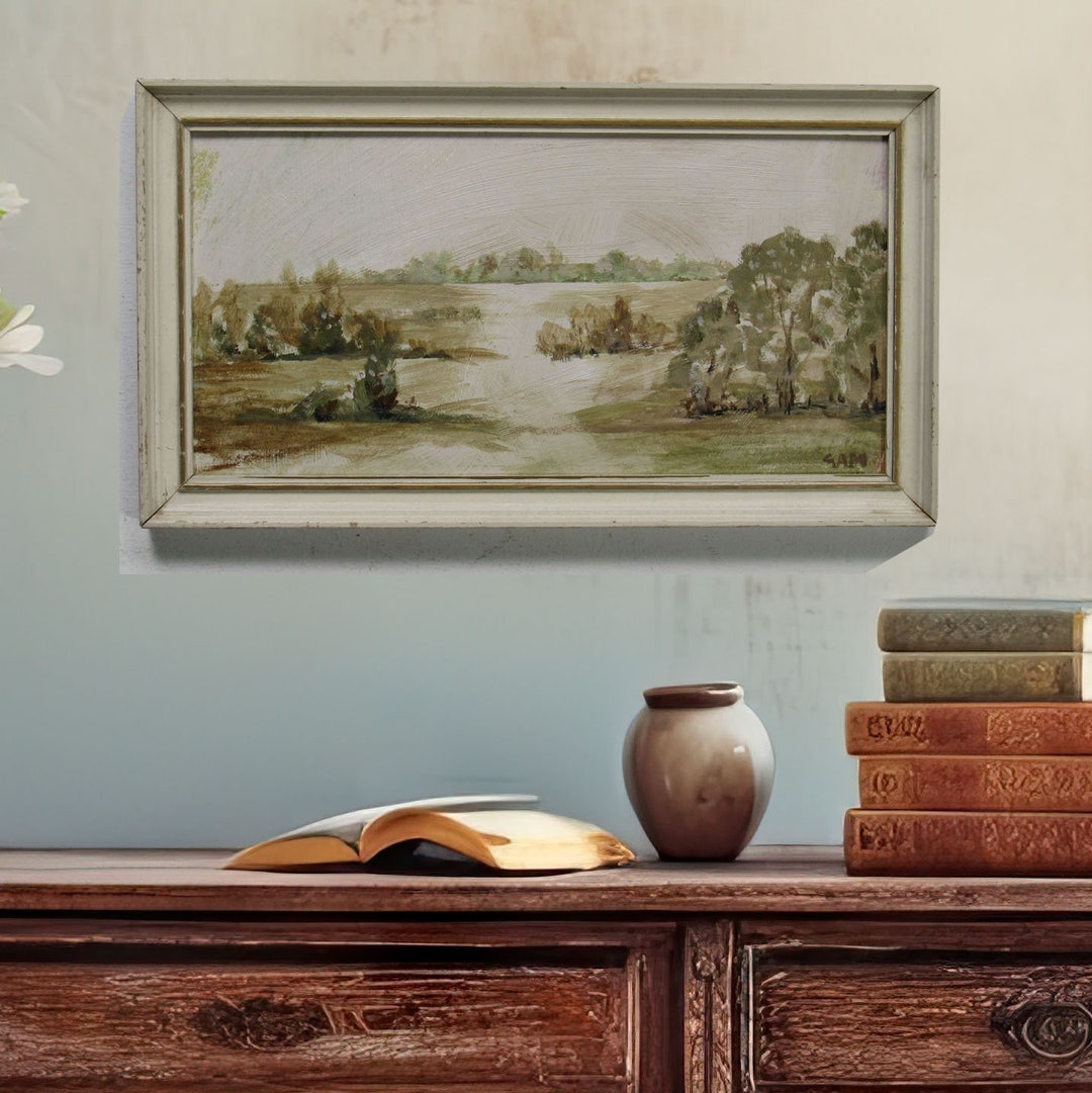 Framed Original Painting wide Open Spaces Original Acrylic Painting ...