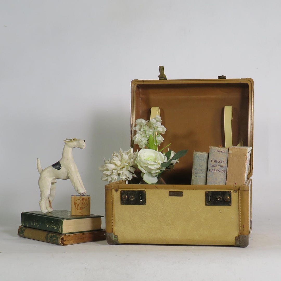 Vintage Train Case Towncraft Decorative Storage Box Antique Case ...