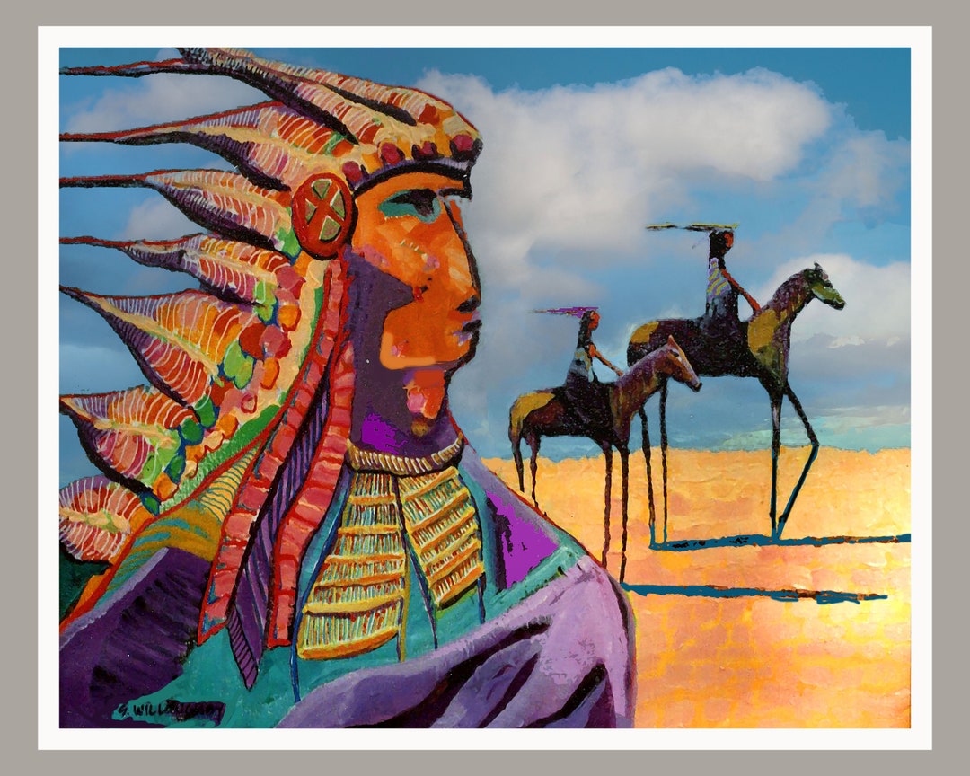 Art ancient Scouts Giclée Print southwest - Etsy