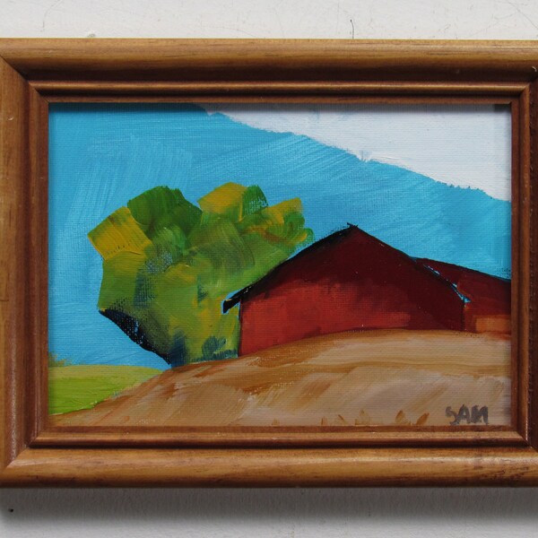Tobacco Barn Painting - Etsy