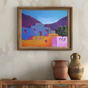 Southwestern Decor Wall Art - “northern Pueblo “- Giclée Print ...