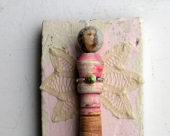 Plinth Block Angel With Lace Wings architectural Salvage | Etsy