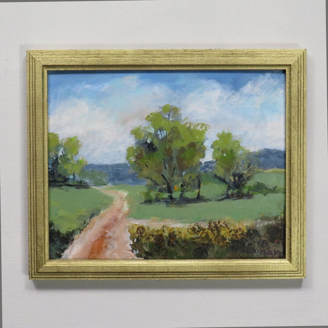 Framed Painting - "the Scenic Route" - Original Acrylic Painting ...