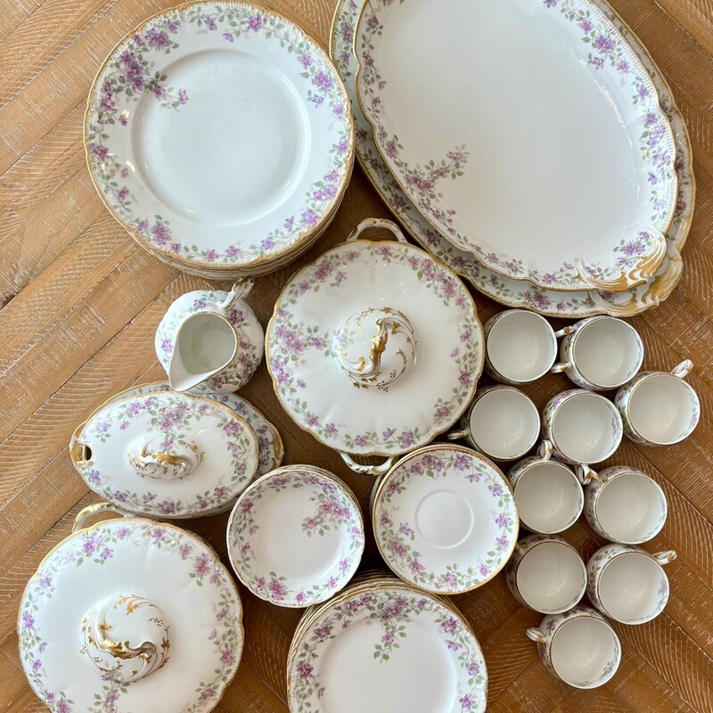 Antique China Set - Etsy