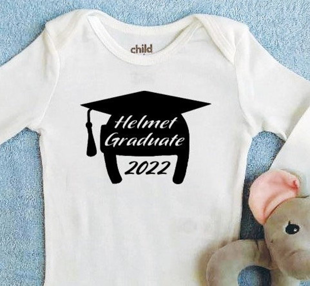 Helmet Graduate Baby Bodysuit, Cranial Band Helmet Bodysuit, Unisex ...