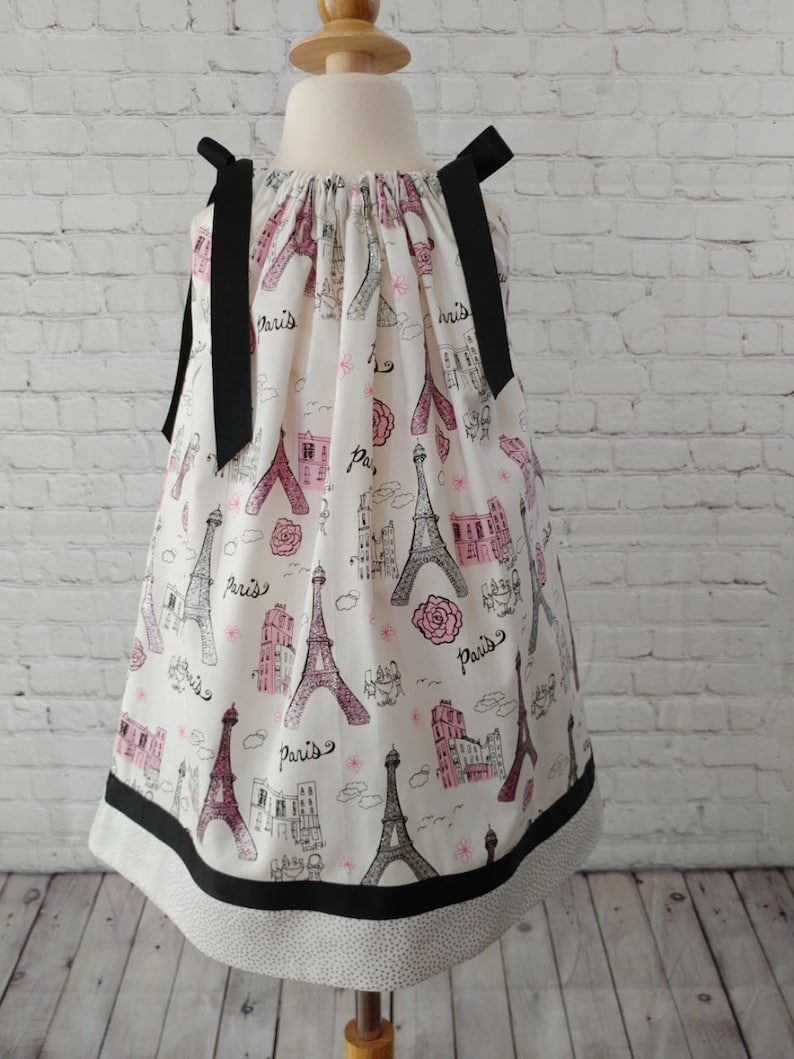 Girls Paris Eiffel Tower Dress Toddler Paris in Spring - Etsy