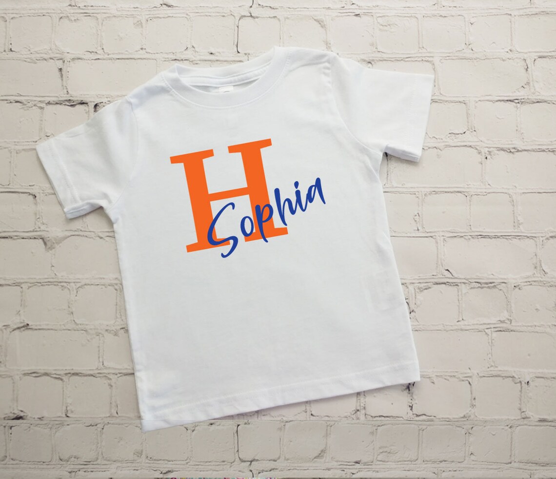 Girls Monogram Outfit Personalized Toddler Tee and Skirt - Etsy