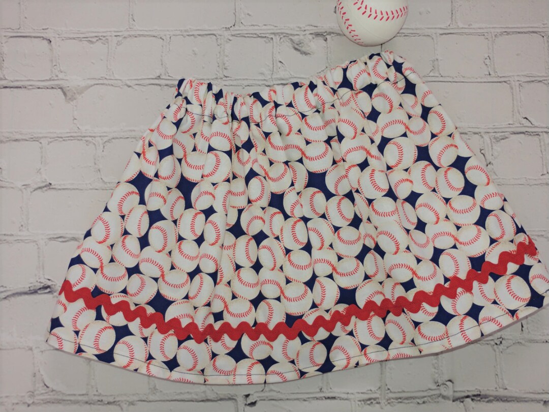 Girls Baseball Skirt, Toddler Girls Game Day Skirt, Baseball Skirt ...