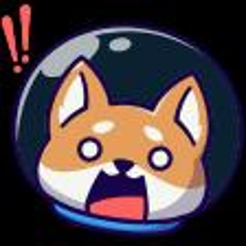 Space Dog Emotes | Cute Twitch Emote Pack for Streamers | Funny Dog ...