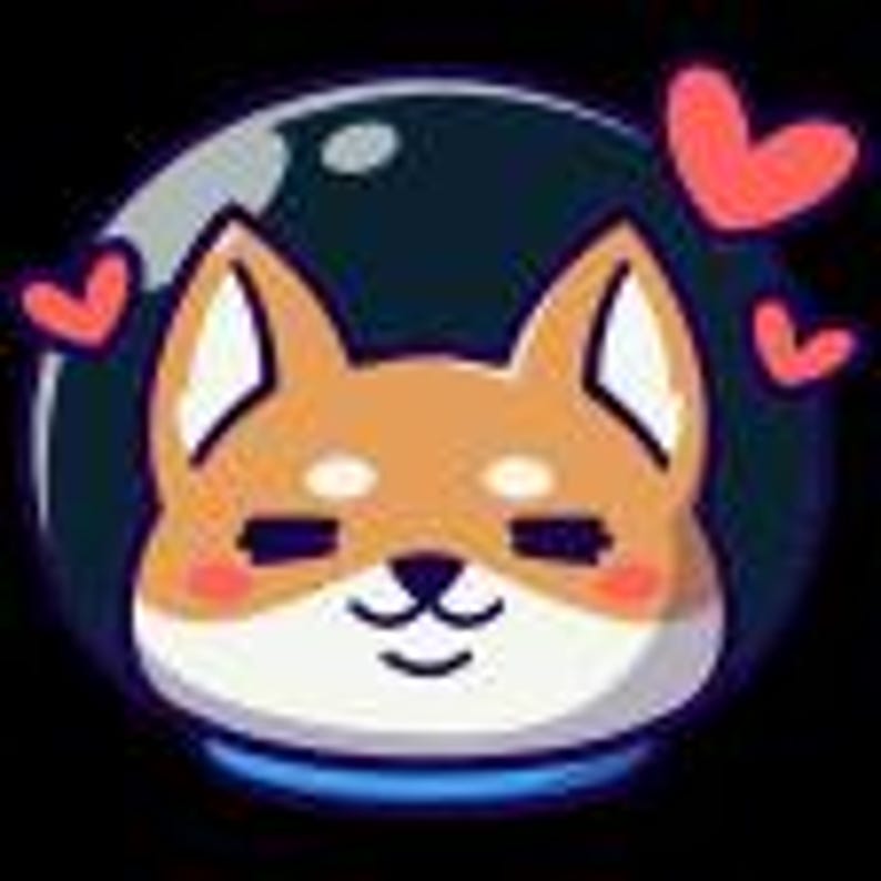 Space Dog Emotes | Cute Twitch Emote Pack for Streamers | Funny Dog ...