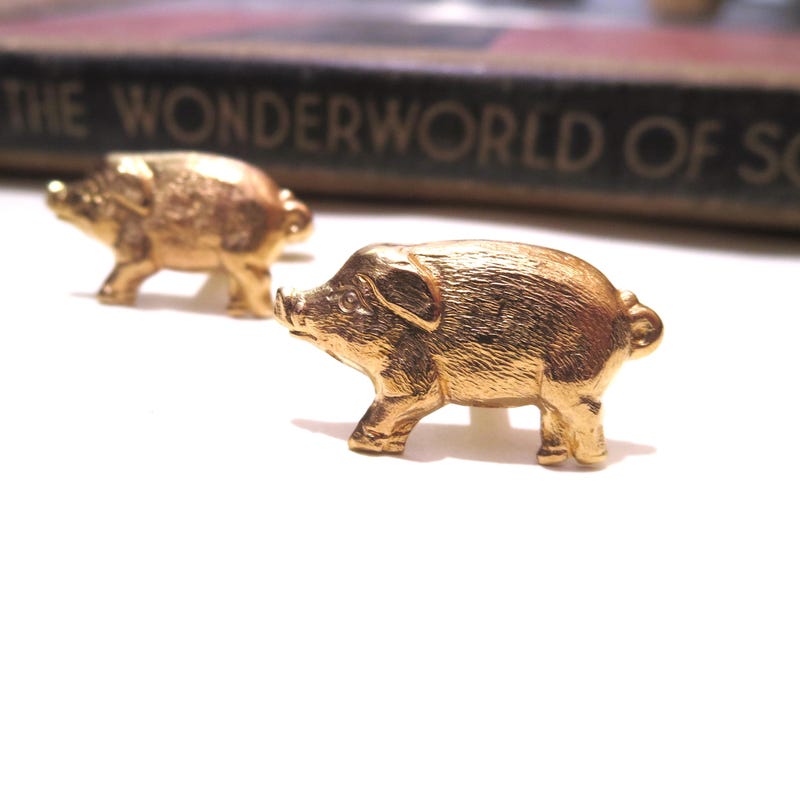Brass Pig - Etsy