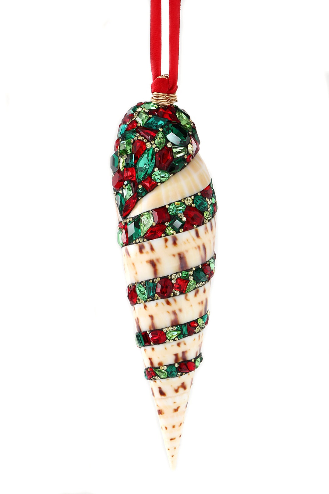 Swarovski Crystal Shell Christmas Ornament: Terebra Auger Marlinspike ...