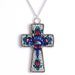 Pretty Crystal Iridescent Red Cross Handmade Rhinestone Cross 2 3/4 ...