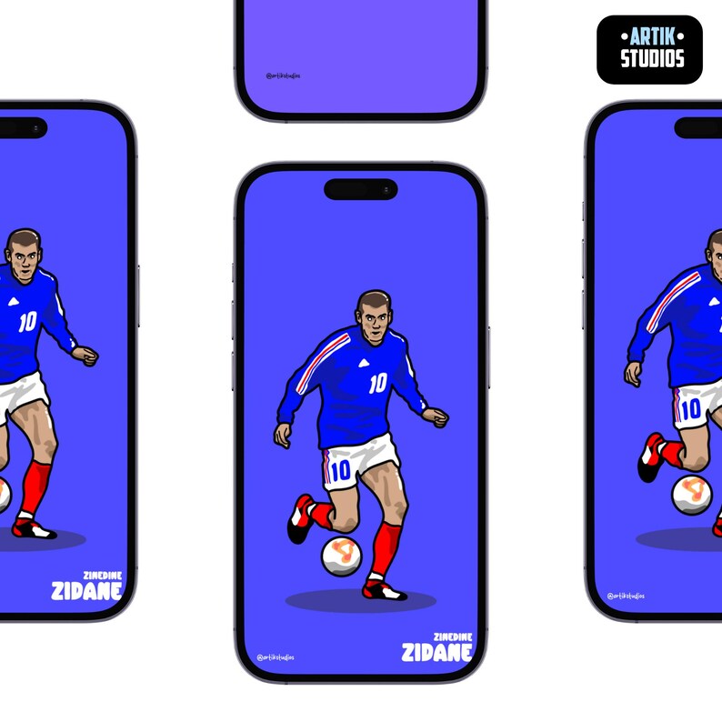 Zinedine Zidane Phone Wallpaper | HD Football Wallpaper | Soccer Art ...