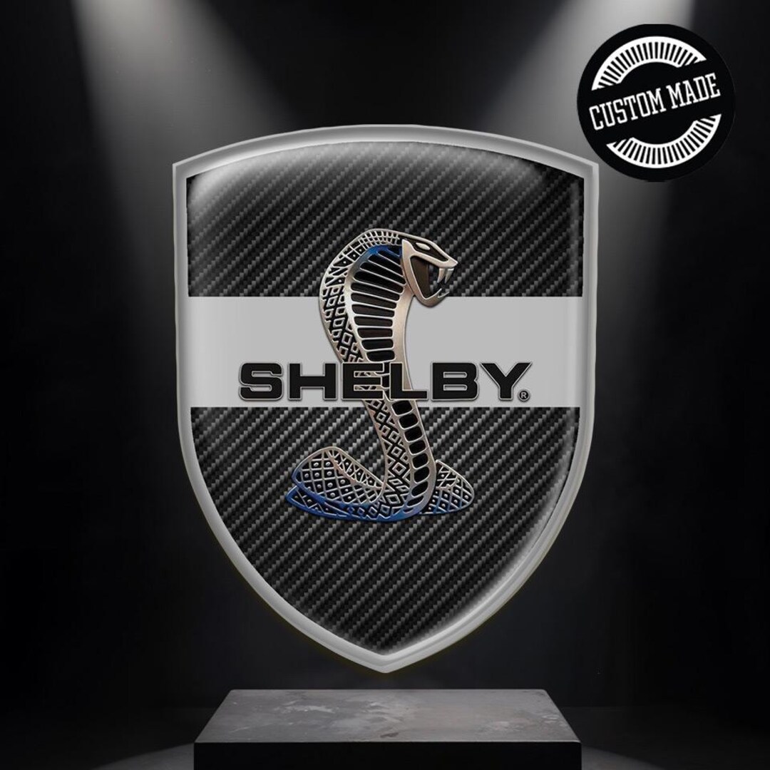 Shelby Logo Domed Shield Sticker: Self-adhesive Silicone Emblem - Etsy