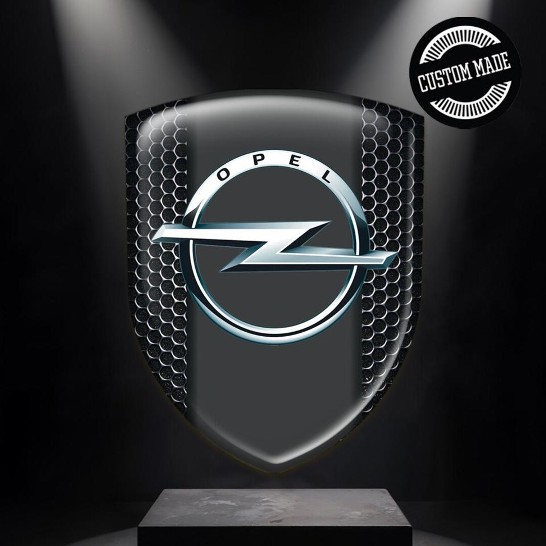 Domed Shield Emblem Opel Logo|| Self-adhesive Silicone Sticker|| Epoxy ...