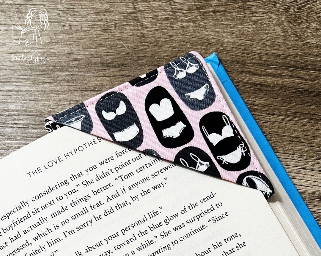 Lingerie Bras Panties Fabric Corner Bookmark KFC289 – Handmade Gift for ...