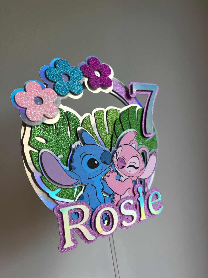 Stitch 3d Bespoke Personalised Cake Topper - Etsy UK