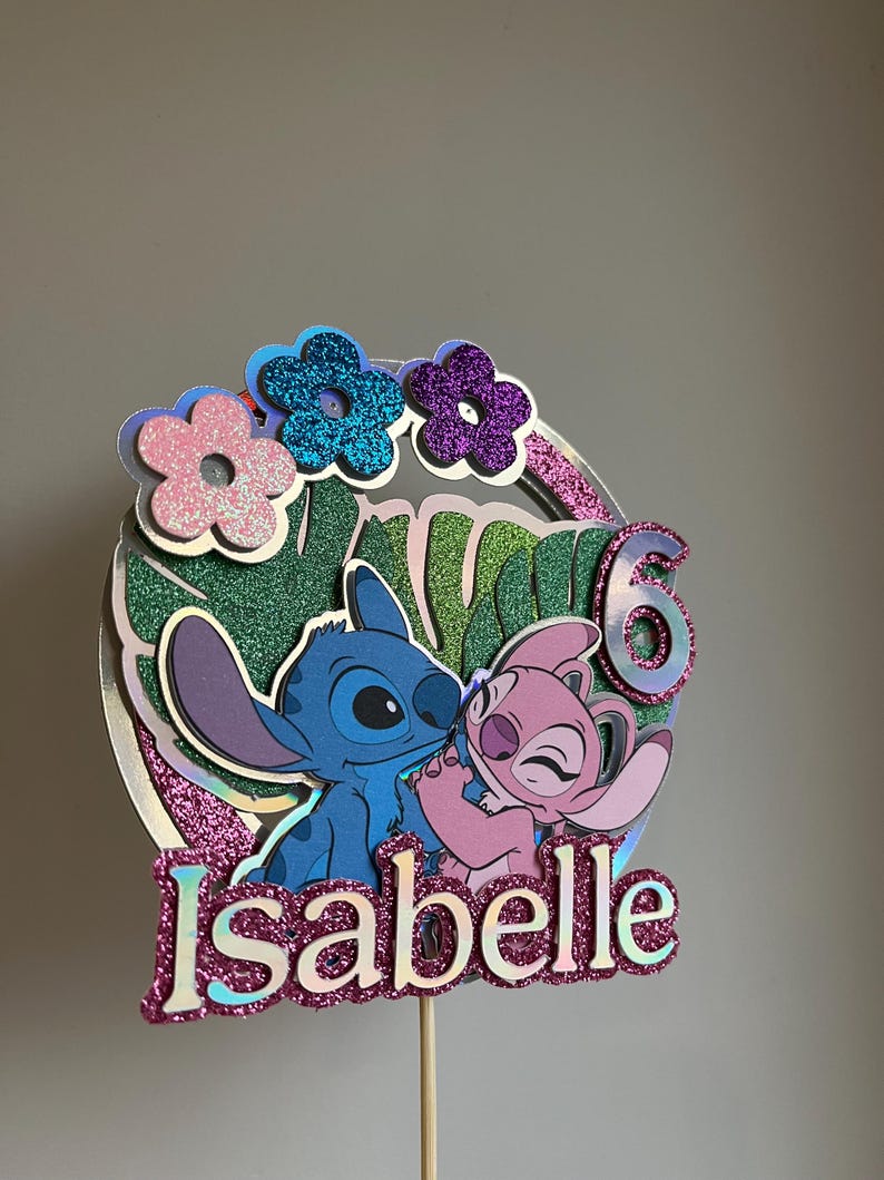 Stitch 3d Bespoke Personalised Cake Topper - Etsy UK