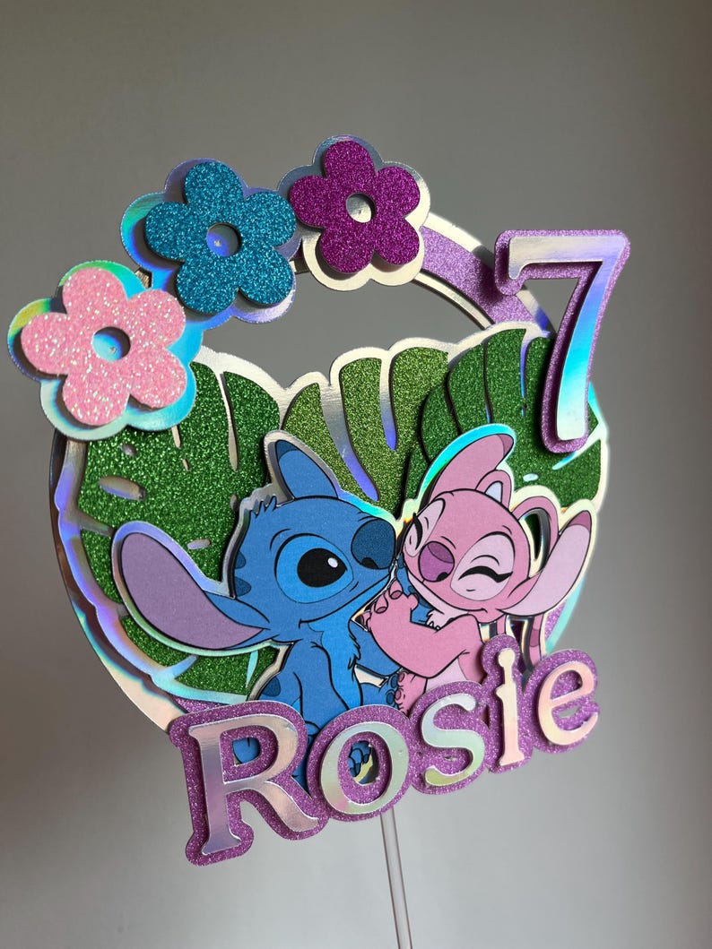 Stitch 3d Bespoke Personalised Cake Topper - Etsy UK