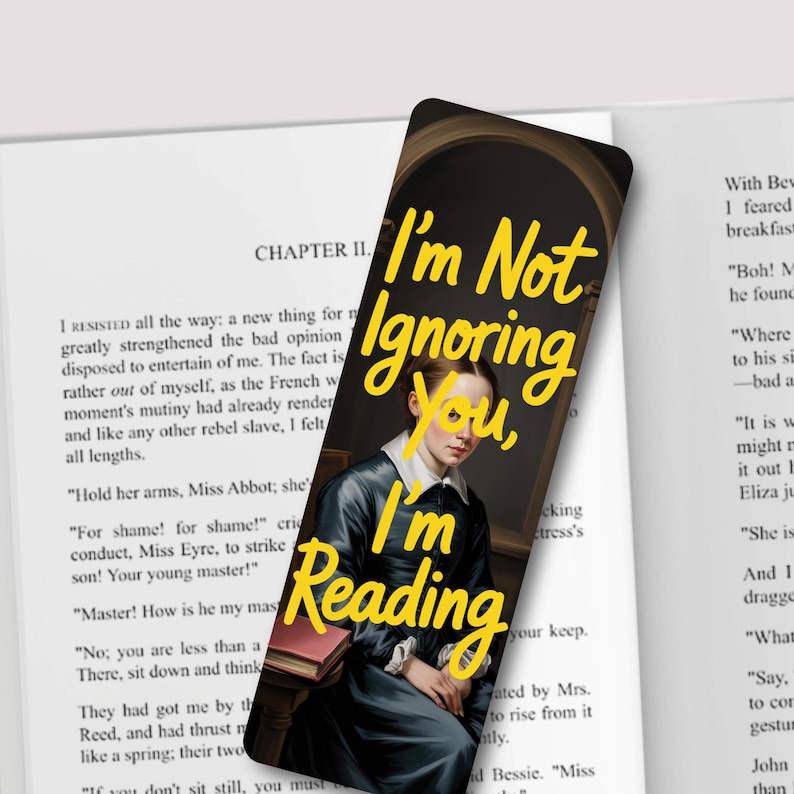 Funny Bookmarks With Sarcastic Quotes, Reading Humor, Vintage Painting ...