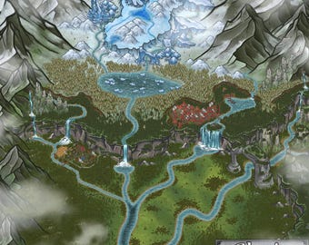 Custom Fantasy World Map - Etsy
