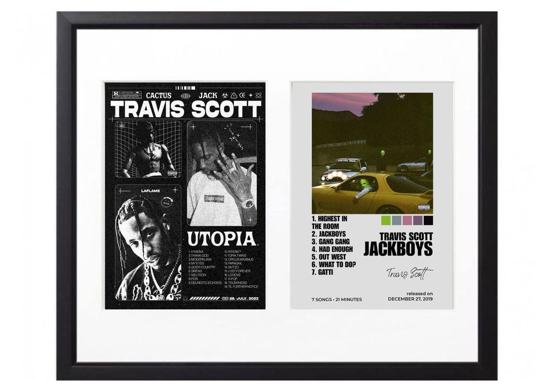 Travis Scott Poster, Travis Scott UTOPIA Poster, Travis Scott JACKBOYS ...