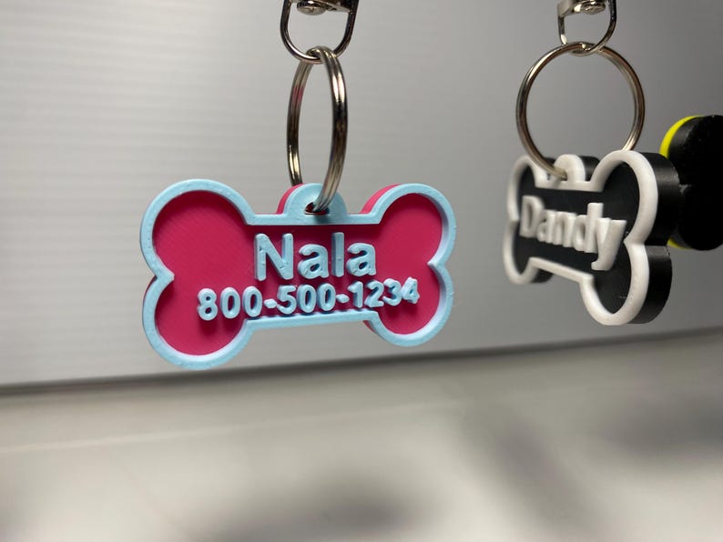 Personalized 3d-printed Dog Tags for Your Pet| Stylish & Practical 3d ...