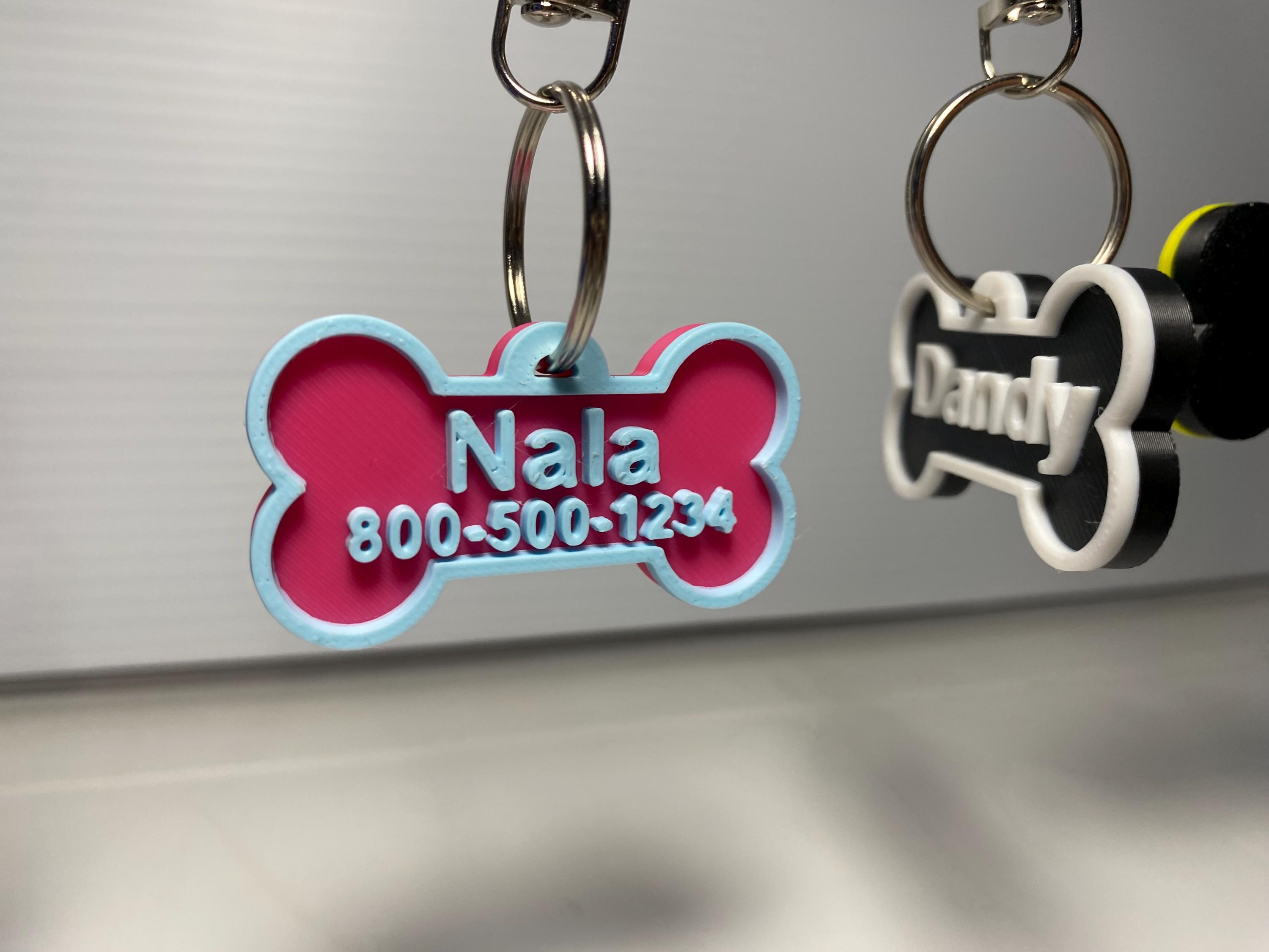 Personalized 3d-printed Dog Tags for Your Pet| Stylish & Practical 3d ...