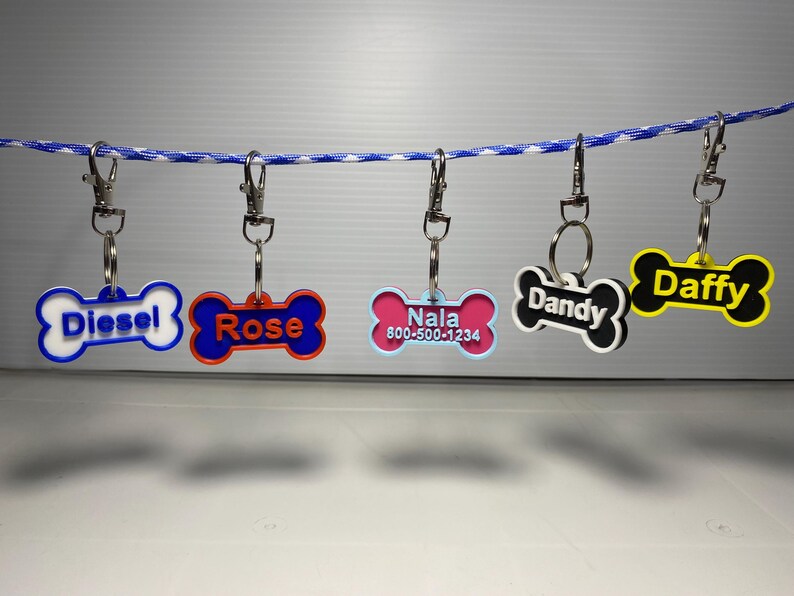 Personalized 3d-printed Dog Tags for Your Pet| Stylish & Practical 3d ...