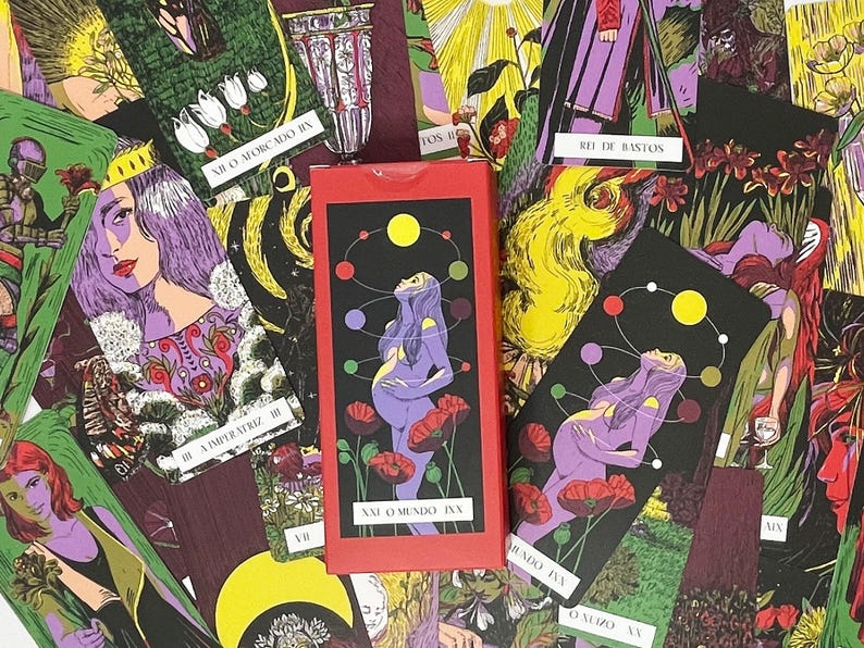 Jonasa Jaus Tarot | 8th Edition | Rare Indie Tarot Deck | OOP Tarot ...
