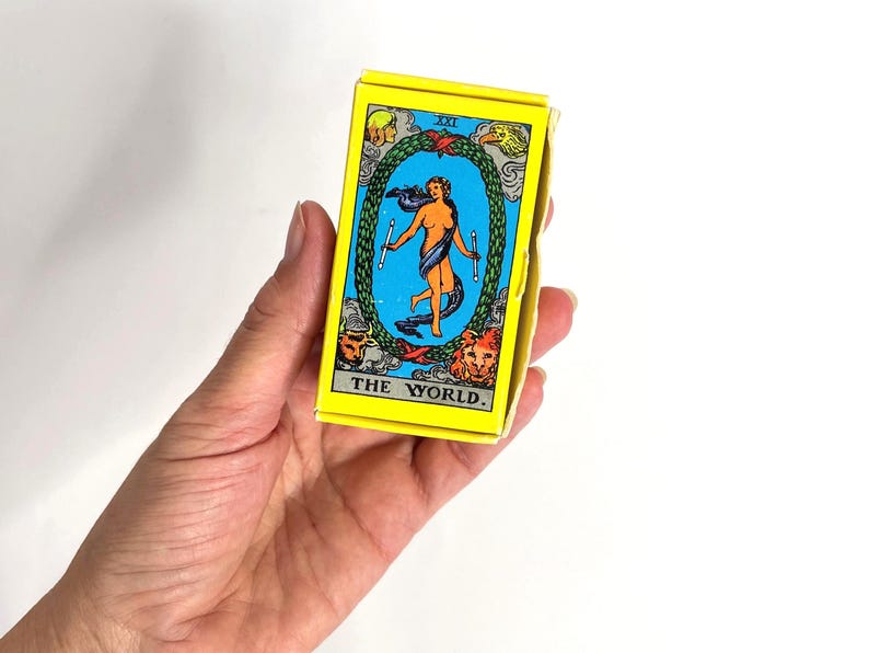 Miniature Rider-waite Tarot Deck | Vintage Tarot | Sealed Mini Tarot ...